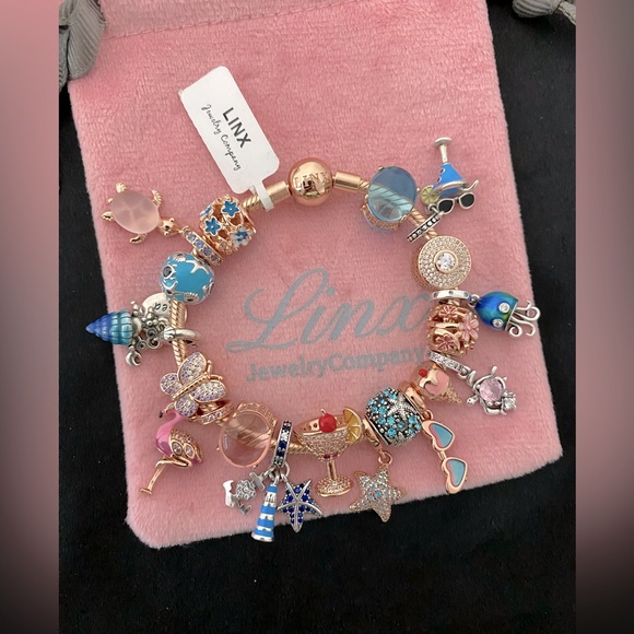 Linx | Jewelry | Linx Rose Gold Bracelet With Ocean And Beach Themed ...